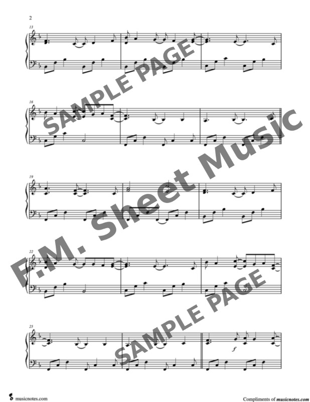 Dreams Early Intermediate Piano By The Cranberries Fm Sheet Music 6392